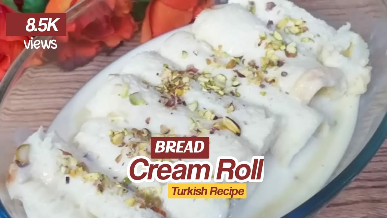 Bread Cream roll |Malai rolls|Ramzan recipe |easy and quick dessert |# ...