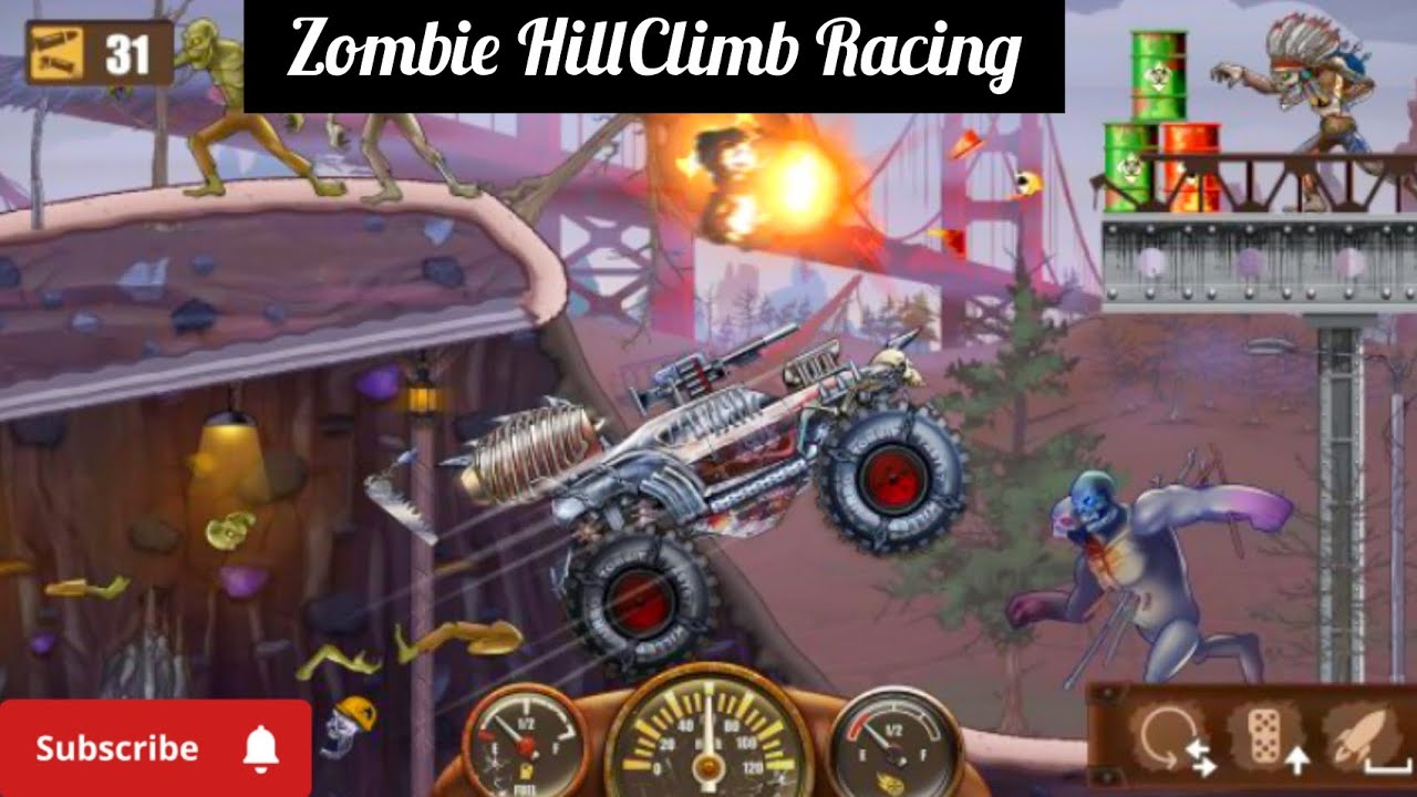Zombie Hill Climb Racing|gameplay-android - YouTube