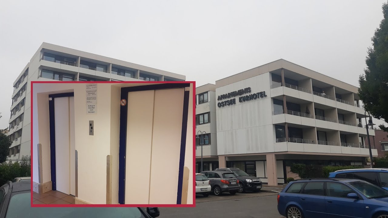 1972 R. Stahl elevators at IFA building 1, Ostsee Kurhotel Kellenhusen ...