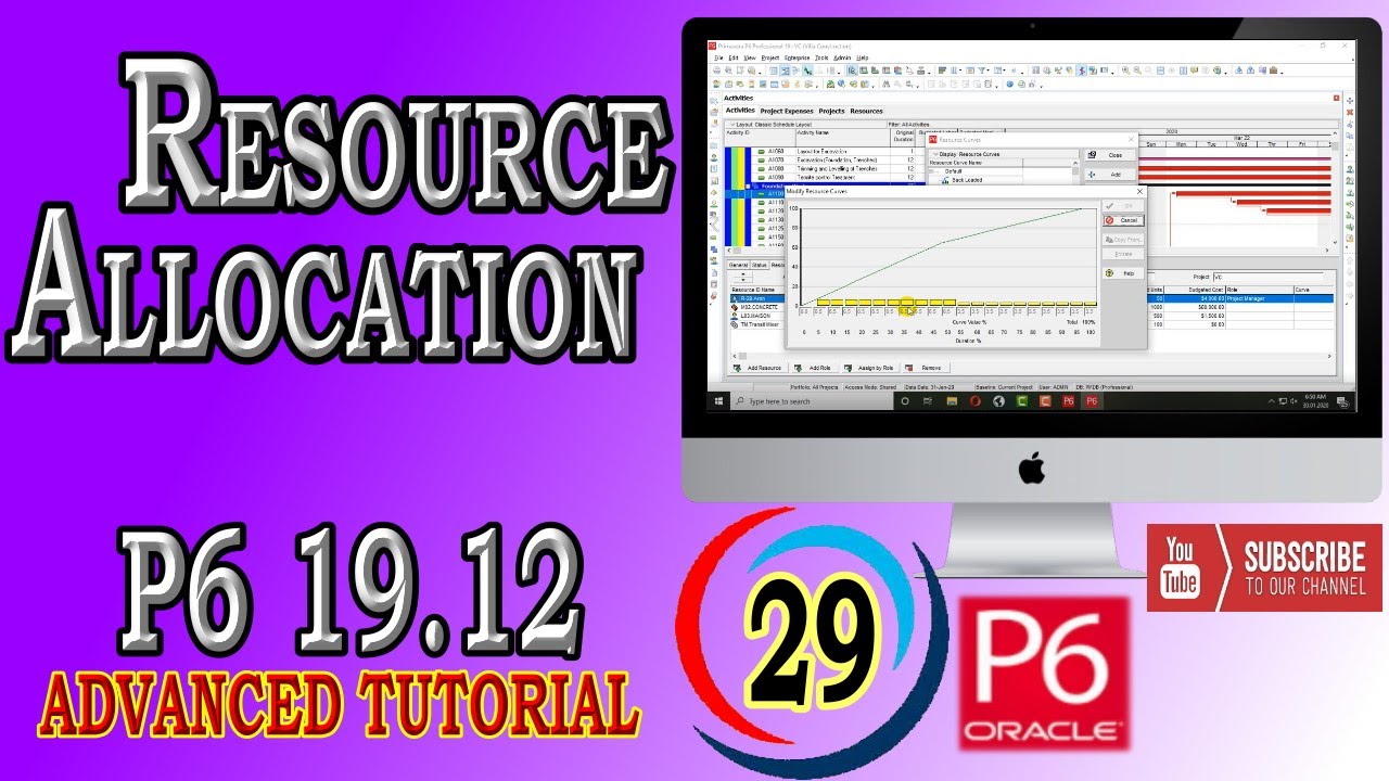 How to Assign Resource Allocations | Primavera P6 | 19.12 | Advanced ...