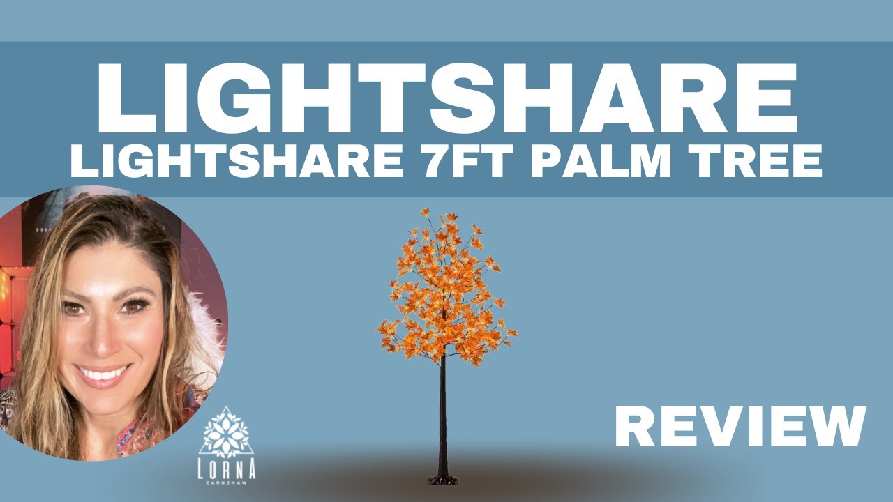 LIGHTSHARE 6FT 120LED Artificial Lighted Maple Tree Warm White Fall ...