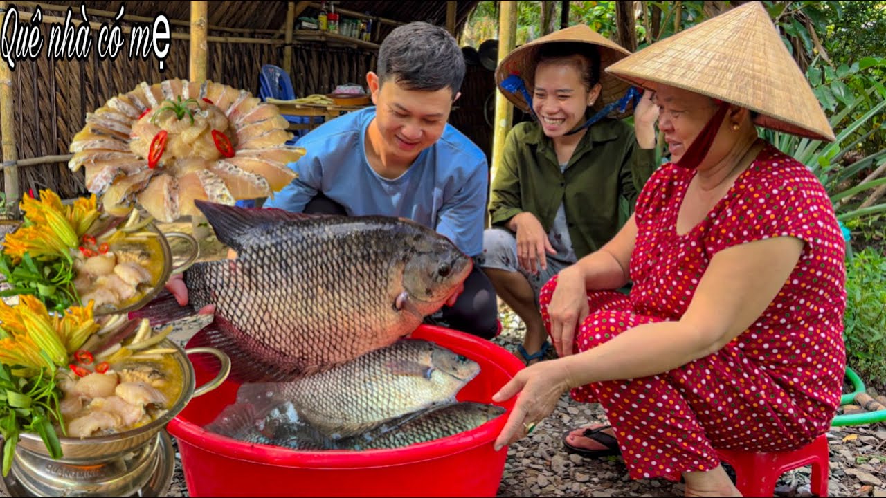Cá Tai Tượng Nấu Chao | Bữa Cơm Quê Nhà Gợi Nhớ Kỷ Niệm Xưa || Kho Chao giant fish - YouTube