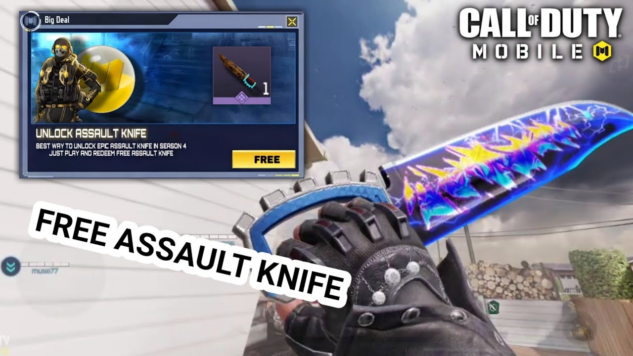 How To Unlock Free Assault Knife in Season 4 Codm 2024 | Call of duty ...