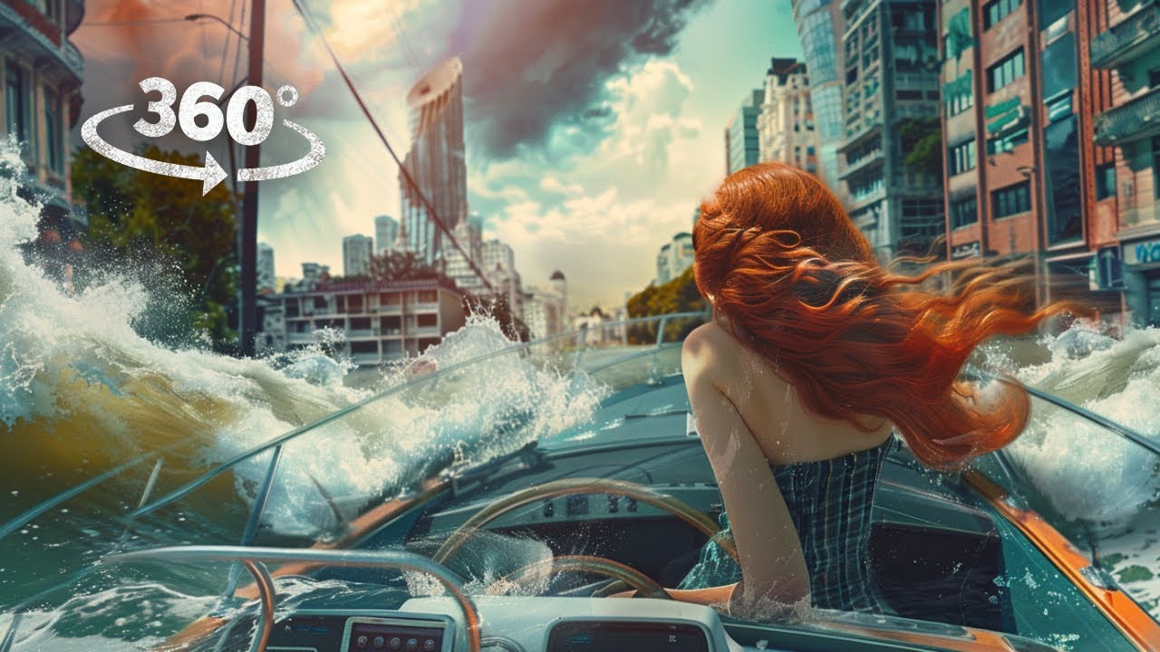 360° Survive Tornado, Hurricane, City Flood and Drowning with ...