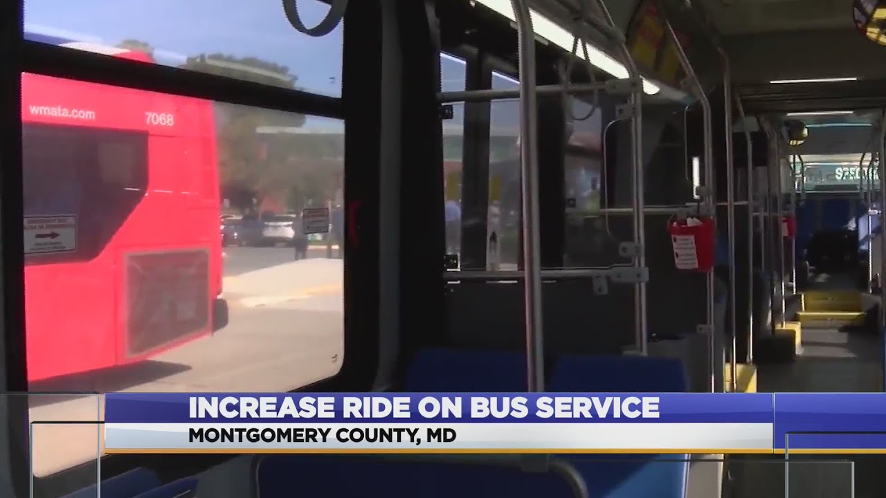 Montgomery County increase ride on bus service - YouTube