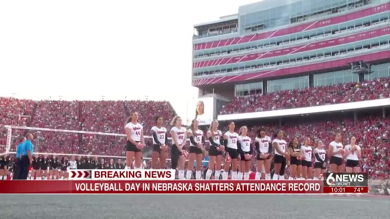 Volleyball Day in Nebraska breaks women's sporting attendance record ...