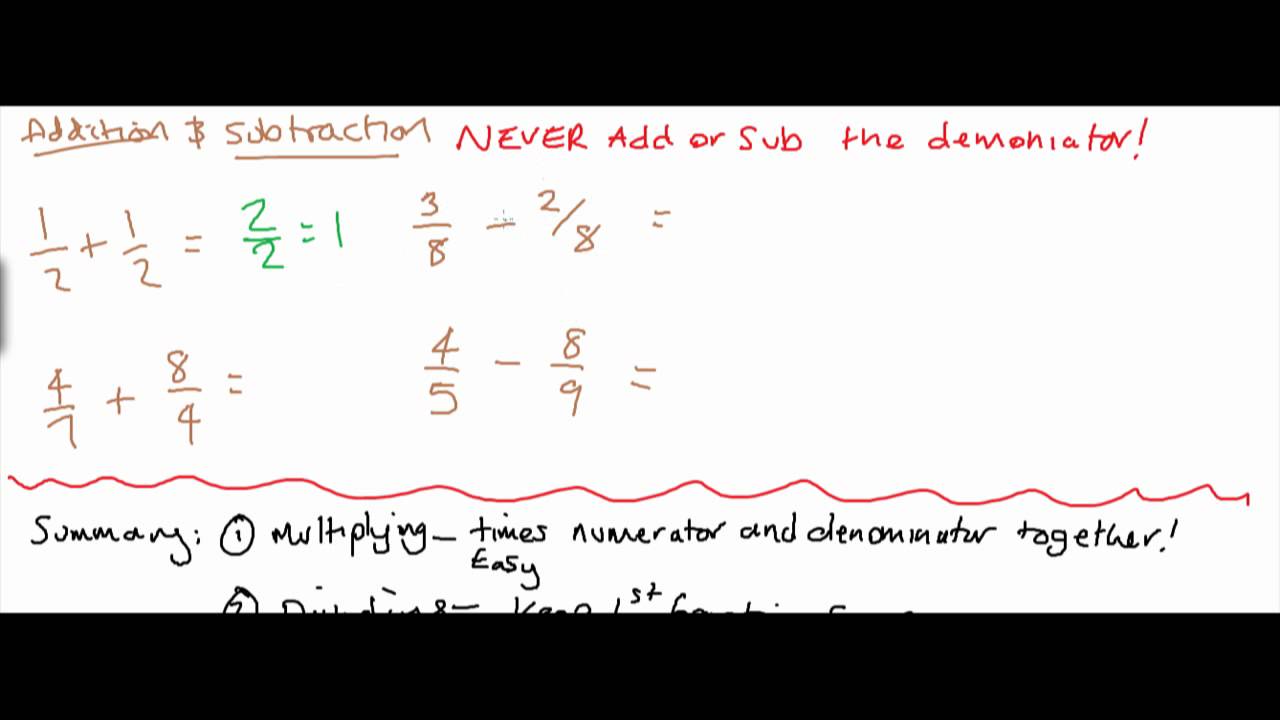 Simple Fractions - YouTube