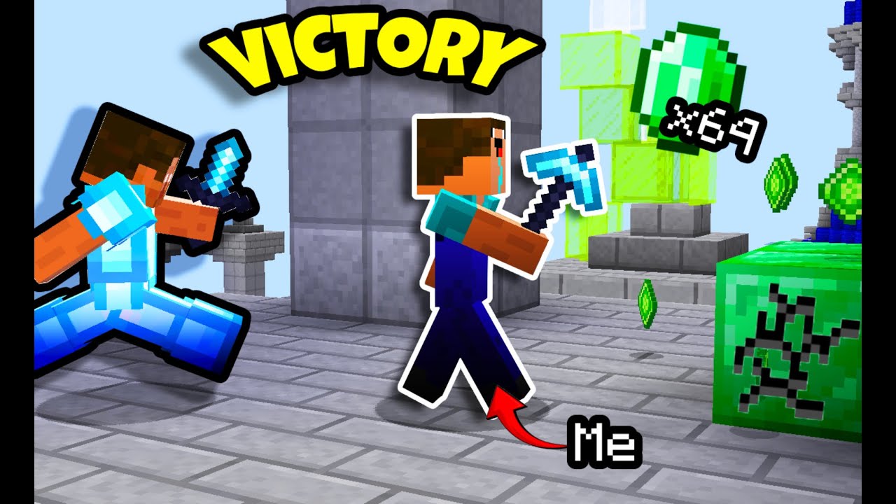 I Collected a Stack (64) Emeralds in Minecraft Bedwars... - YouTube