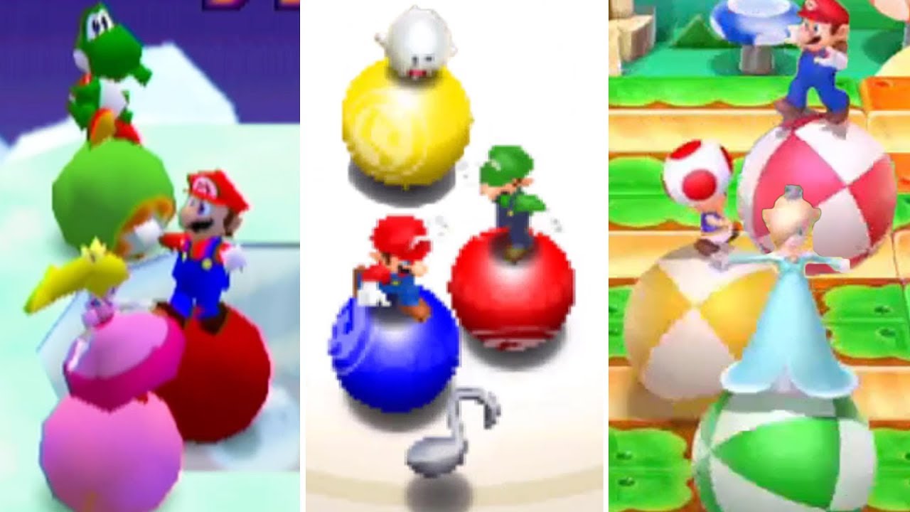Evolution of Bumper Ball Minigames in Mario Party (1998-2018) - YouTube