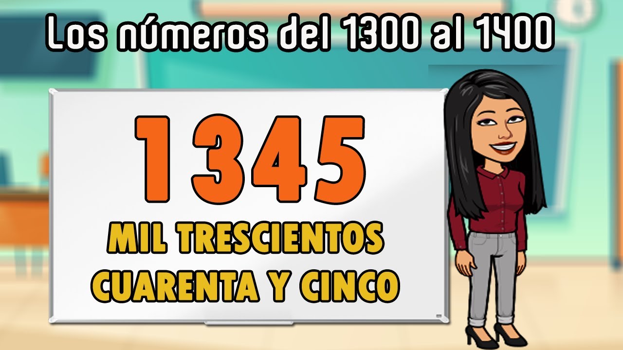 Contando del 1300 al 1400 | Spanish Numbers 1300-1400 - YouTube