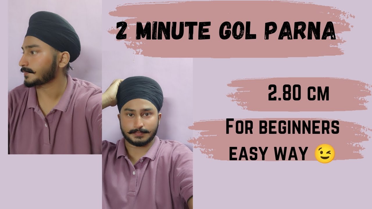 Gol parna |above the ears| for beginners 😍♥️♥️. #youtube #turban # ...