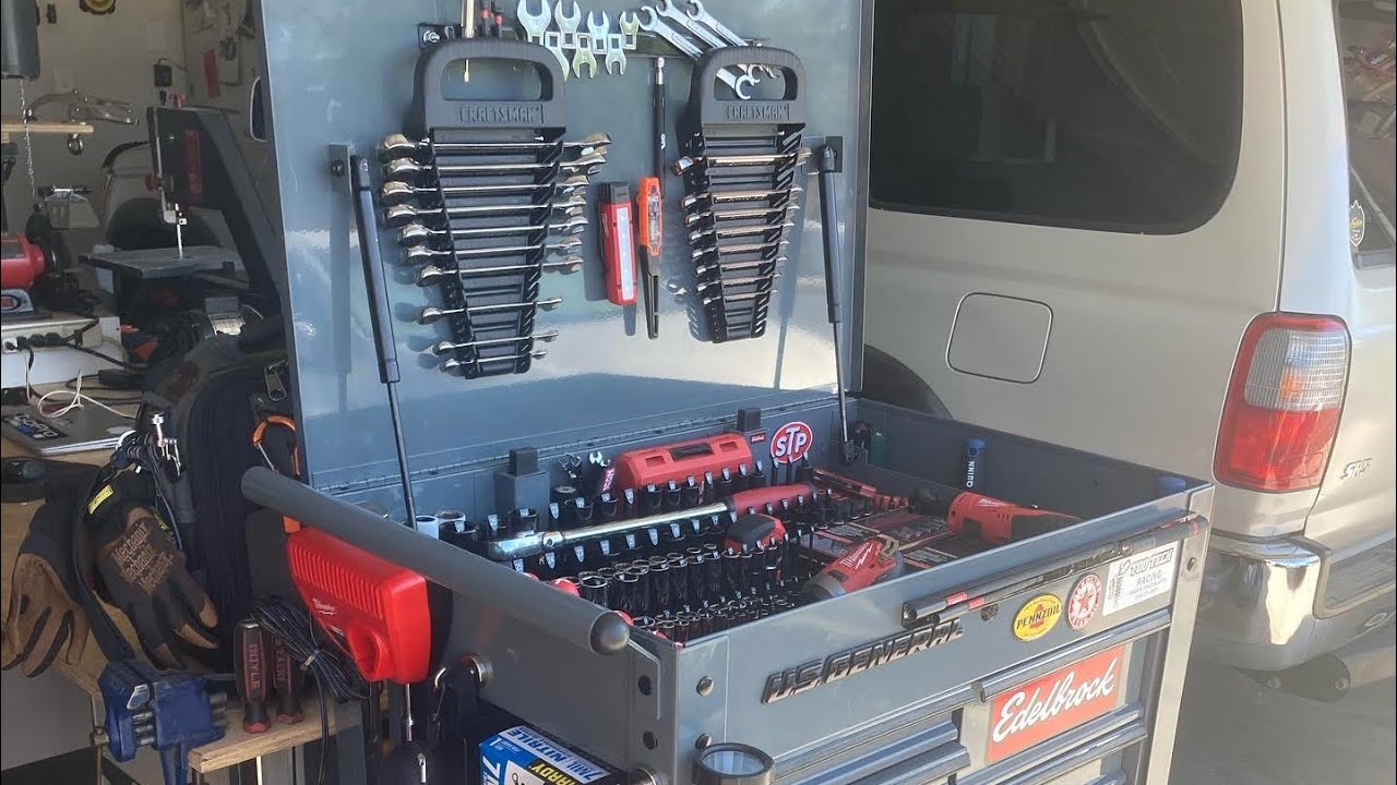 U.S. General Tool Cart Tour DIY car repair and maintenance - YouTube
