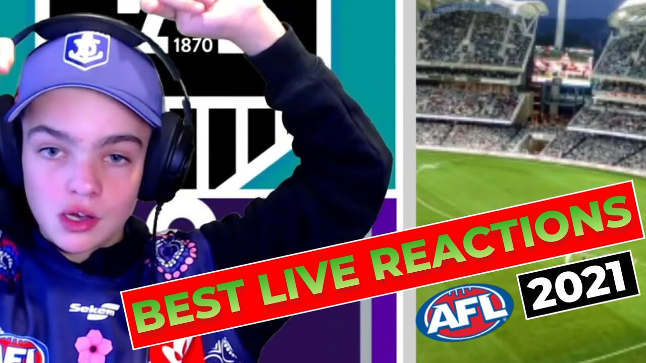 BEST LIVE REACTIONS IN THE 2021 AFL SEASON - YouTube