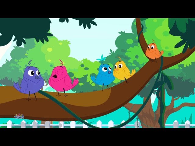 Five Little Birds | Birds Song | Nursery Rhymes Songs For Kids | Baby ...