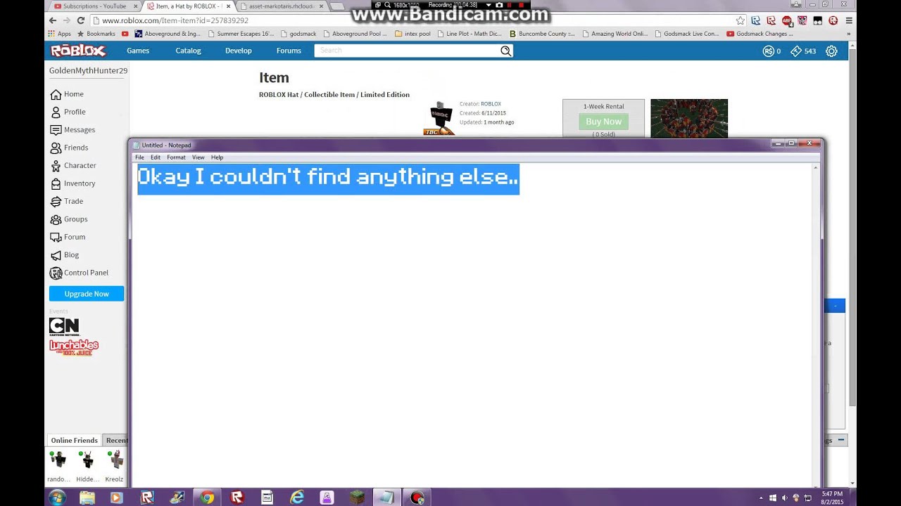 A weird item on ROBLOX - YouTube