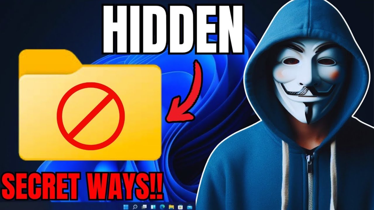 Hide your files like a hacker ( 10 Ways ) - YouTube