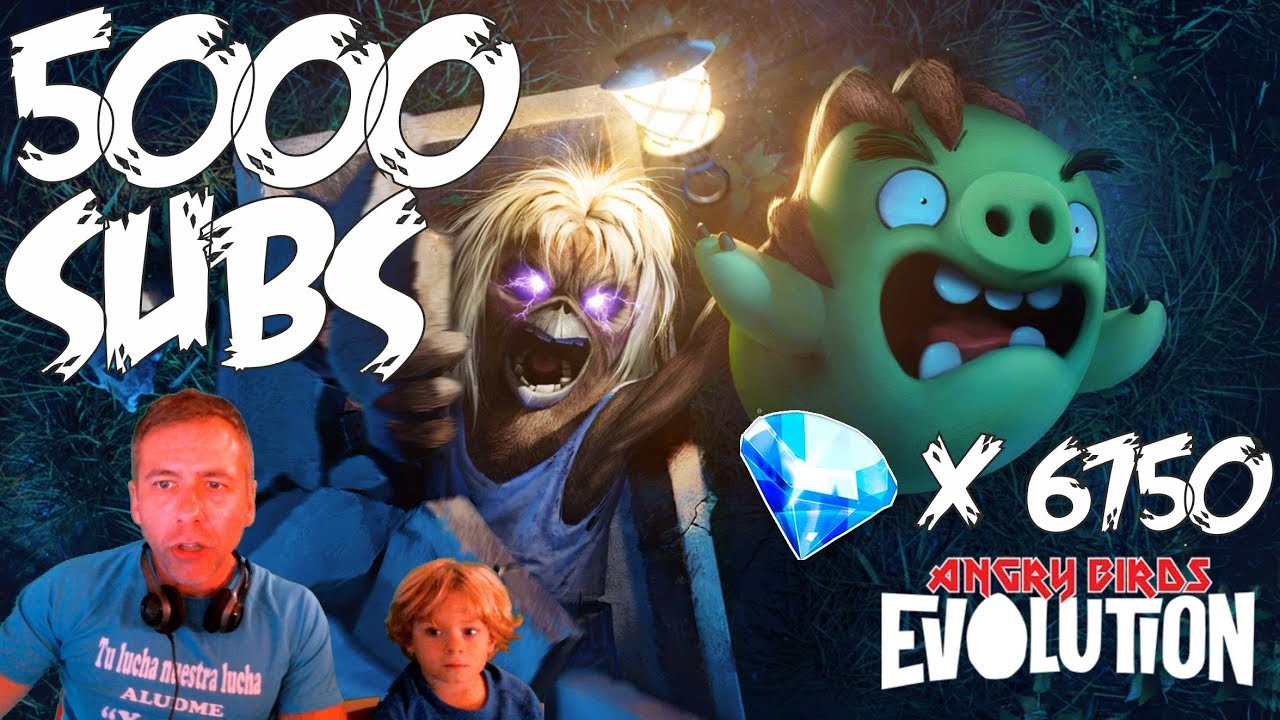 Especial 5000 subs. 6750 gemas en Angry Birds Evolution - YouTube