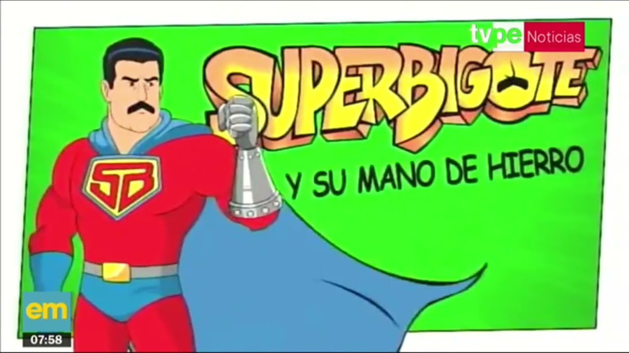 Súper Bigote: Dibujo animado muestra a Nicolás Maduro como superhéroe ...
