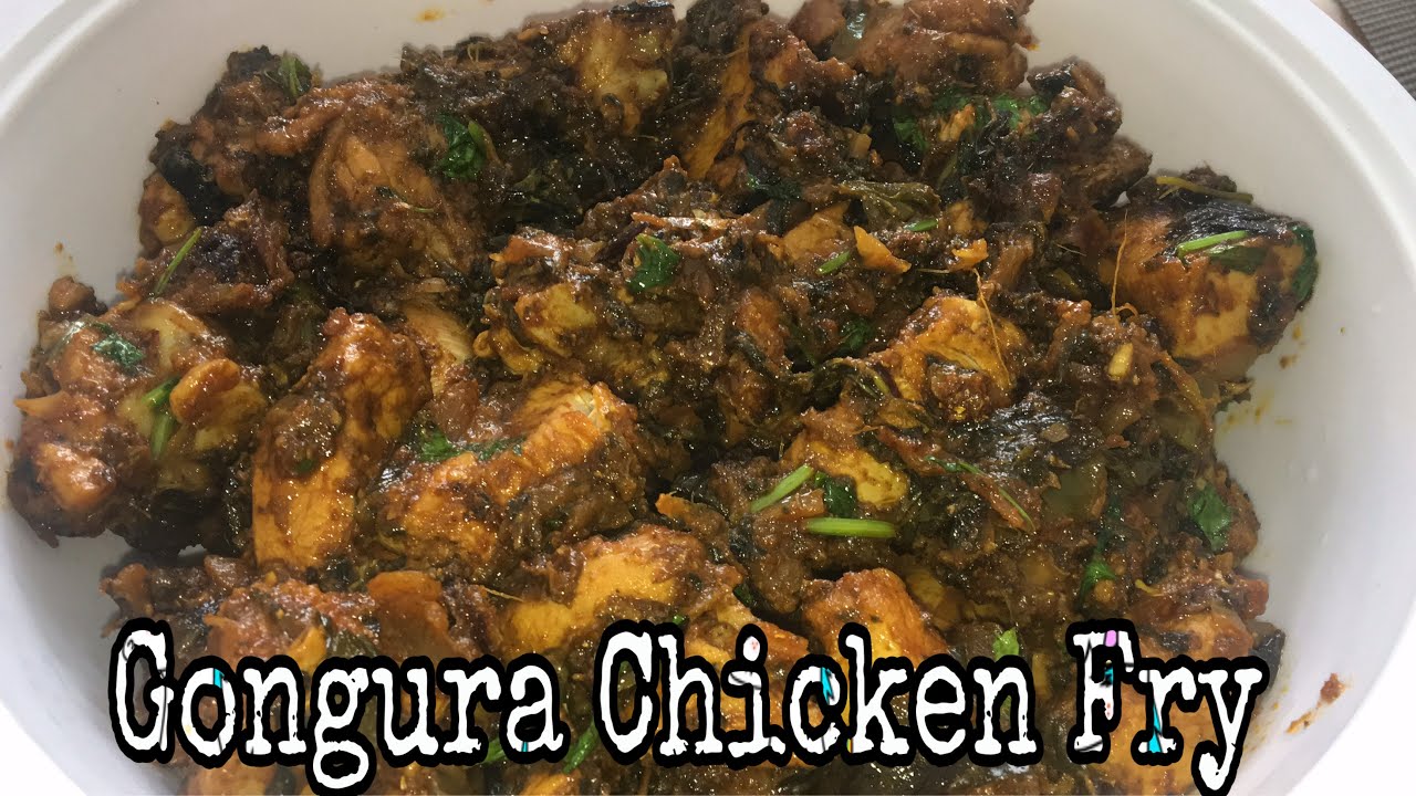 Gongura chicken Fry | Gongura chicken | How to make Gongura chicken ...