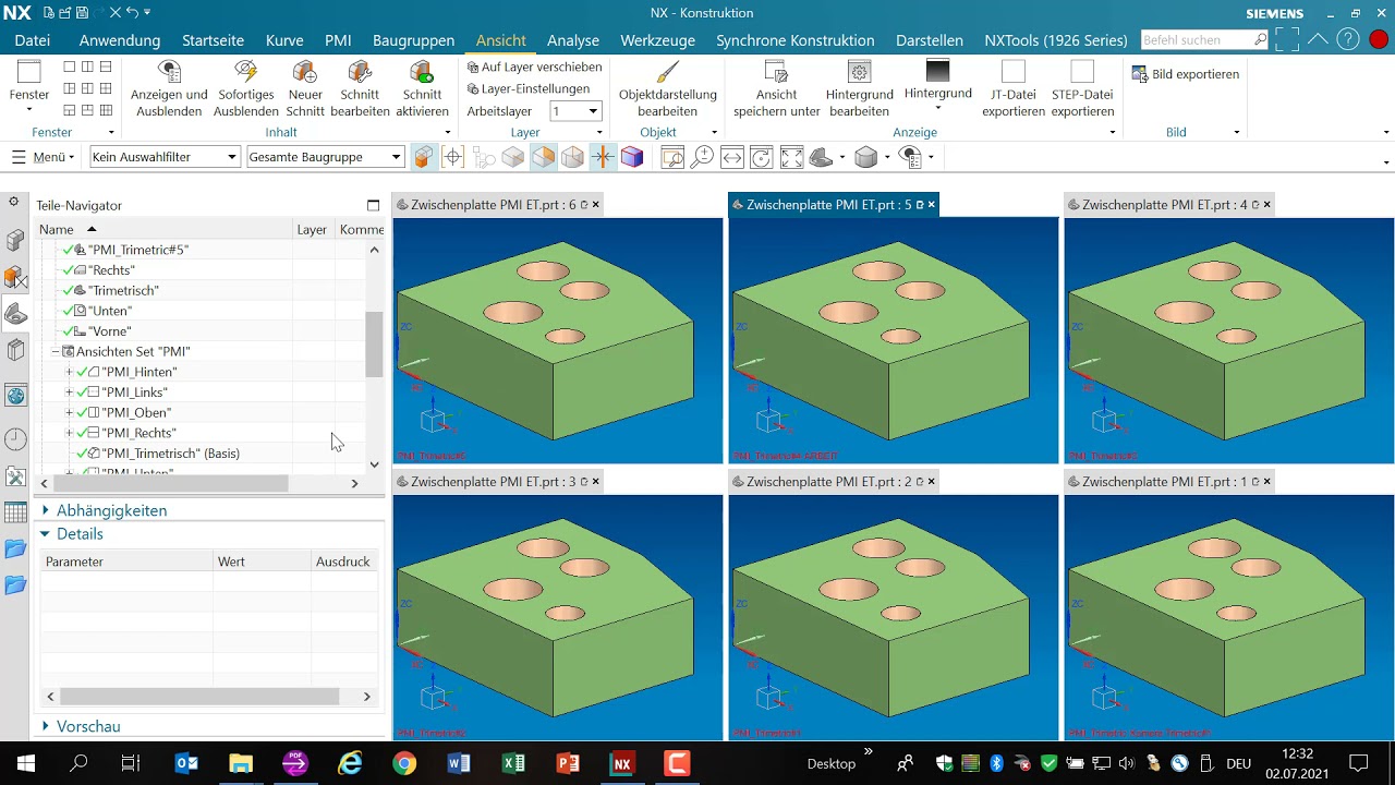 CAD NX PMI Grundlagen - YouTube