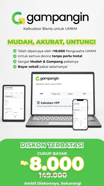 kalkulator penghitung HPP untuk umkm - YouTube