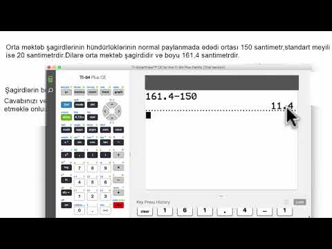 Aşağıdakı nisbət üçün standart cədvəl