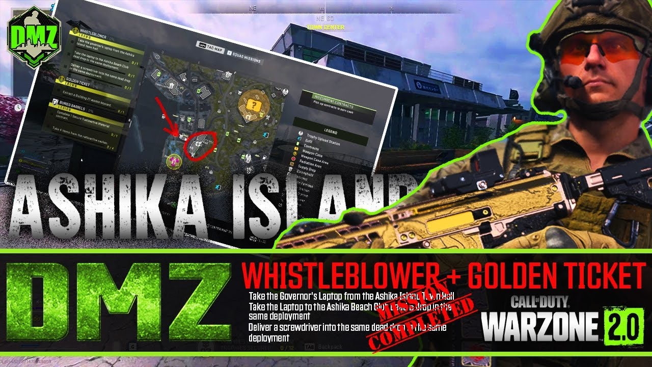 Governor's Laptop from the Ashika Island Town Hall & Ashika Beach Club Dead Drop | DMZ Warzone 2 ...