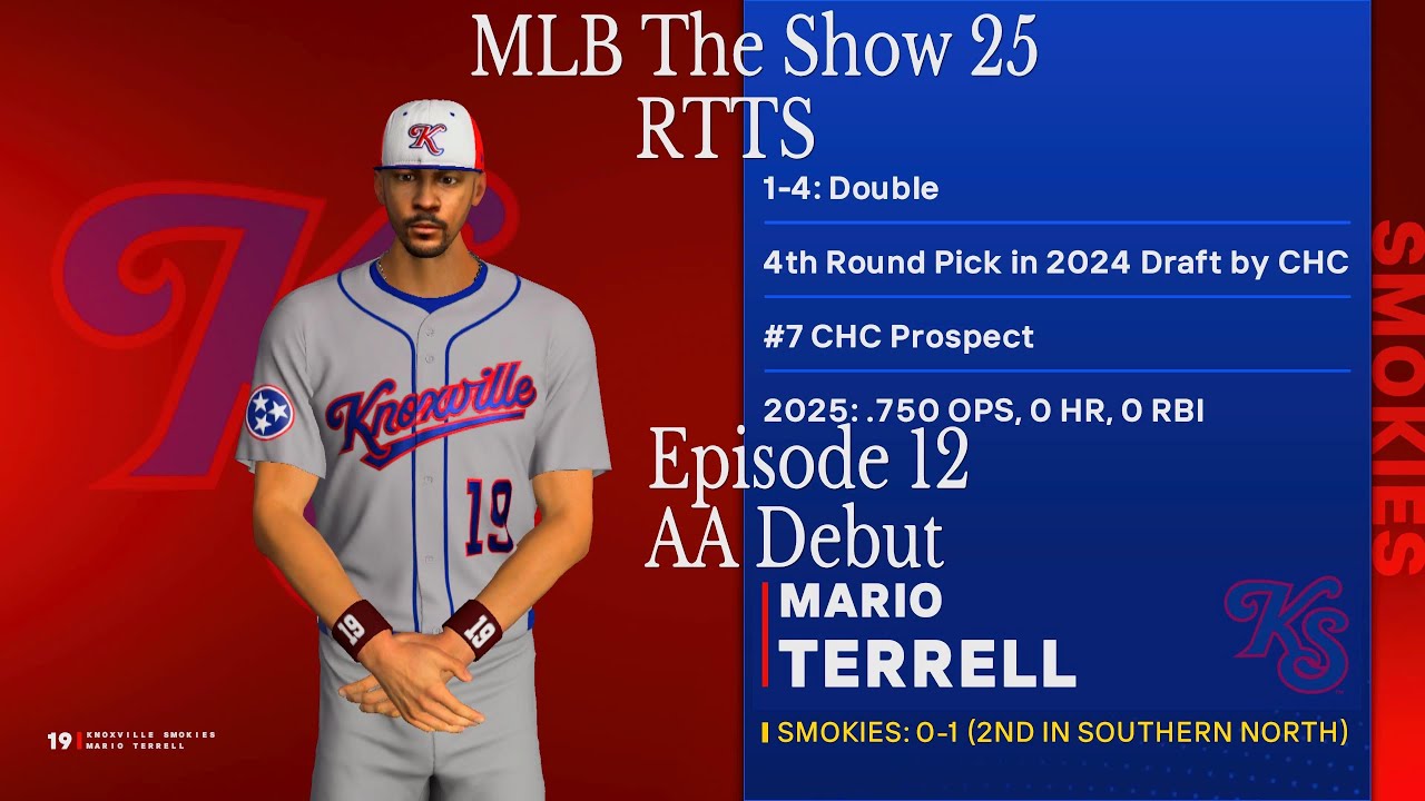 MLB The Show 25 | RTTS Episode 12 (AA Debut) | 4K - YouTube