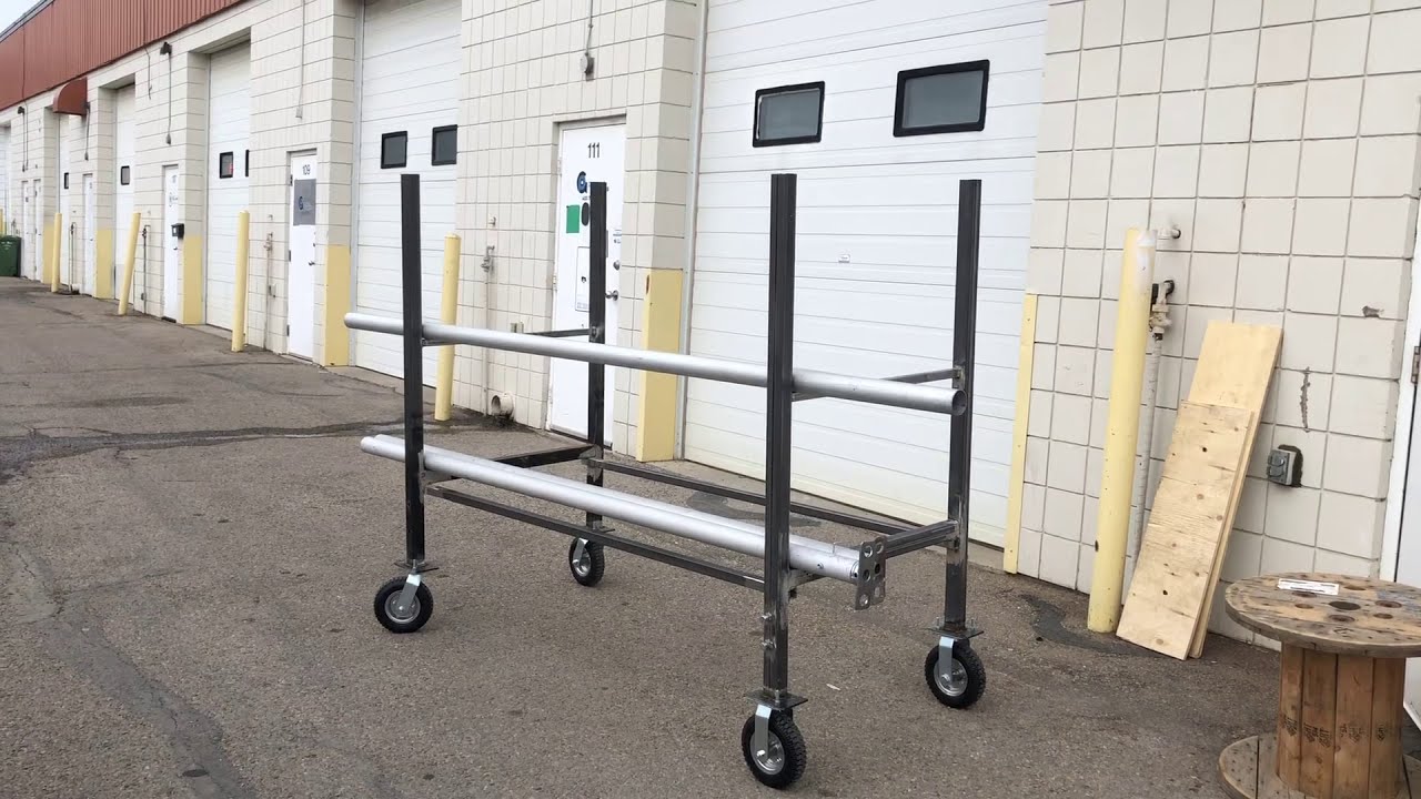 A Beast Is Born - Custom Heavy Duty Tent Pole Cart - YouTube