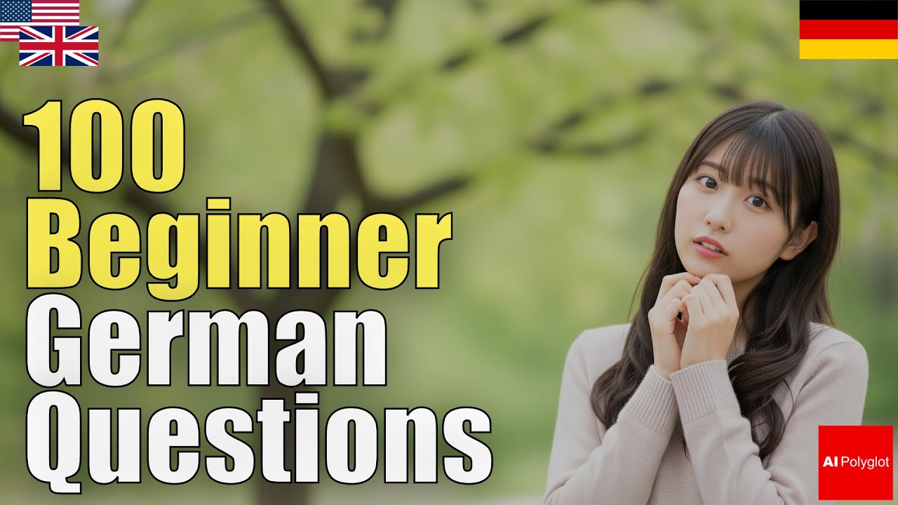 100 Beginner German Questions | Natural Listening | Must-Know - YouTube