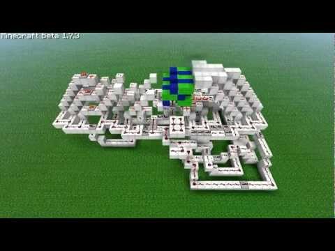 Minecraft Labs: Cool Automatic Gates - YouTube