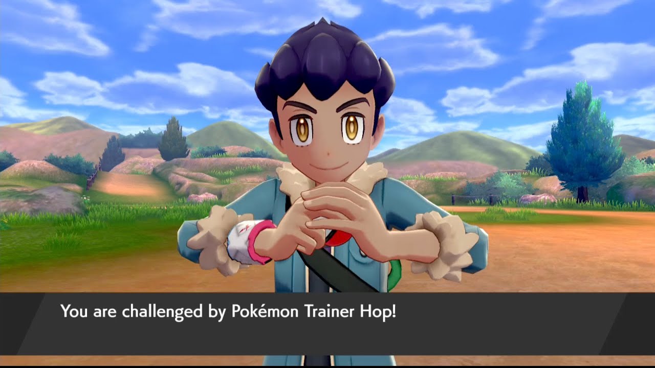 Pokemon Intrepid Sword- vs Pokemon Trainer Hop (3rd Battle) - YouTube