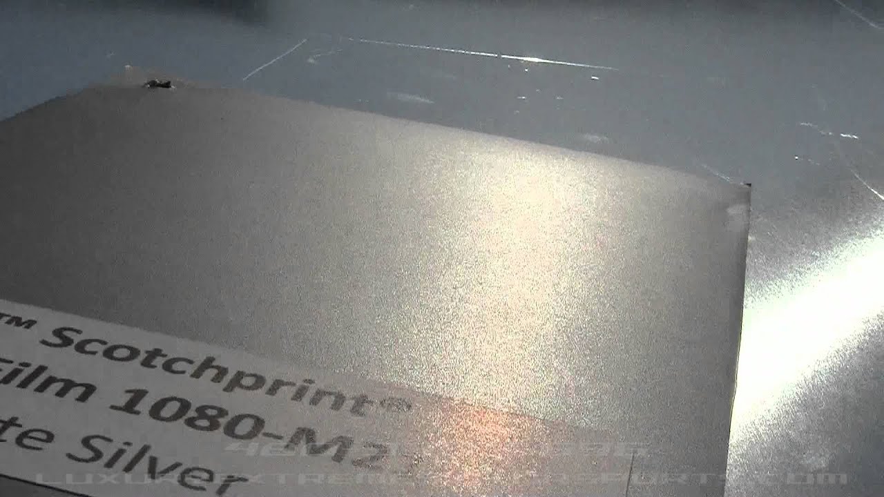 matte silver vinyl 3m - YouTube