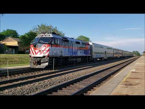 Metra BNSF Rush Hour At Westmont, IL 6/9/21 - YouTube
