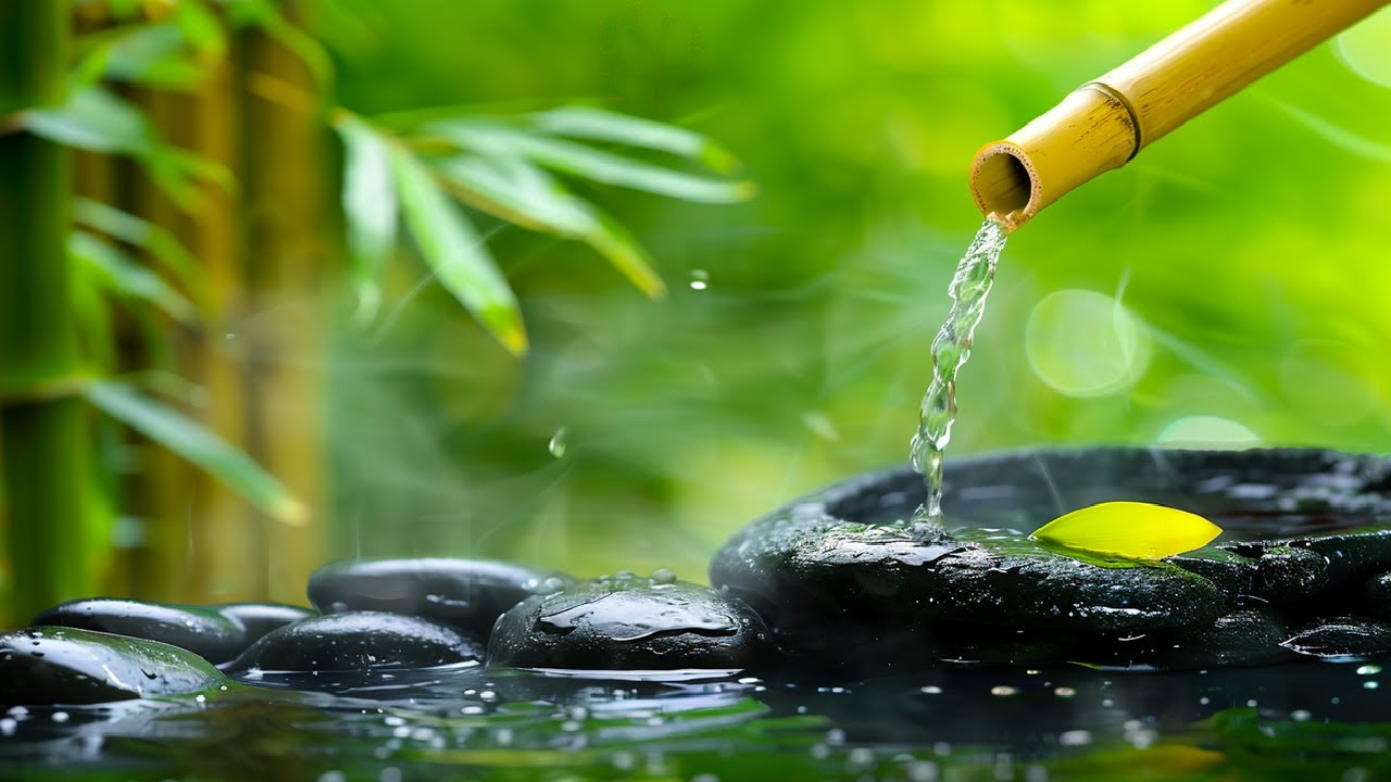 Relaxing Music and The Sound of Water to Relieve Worry and Anxiety 🌿 ...