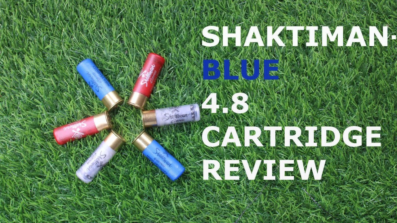 12 BORE SHAKTIMAN 4.8 No. CARTRIDGE REVIEW & SPREAD TEST AT 20 METER ...