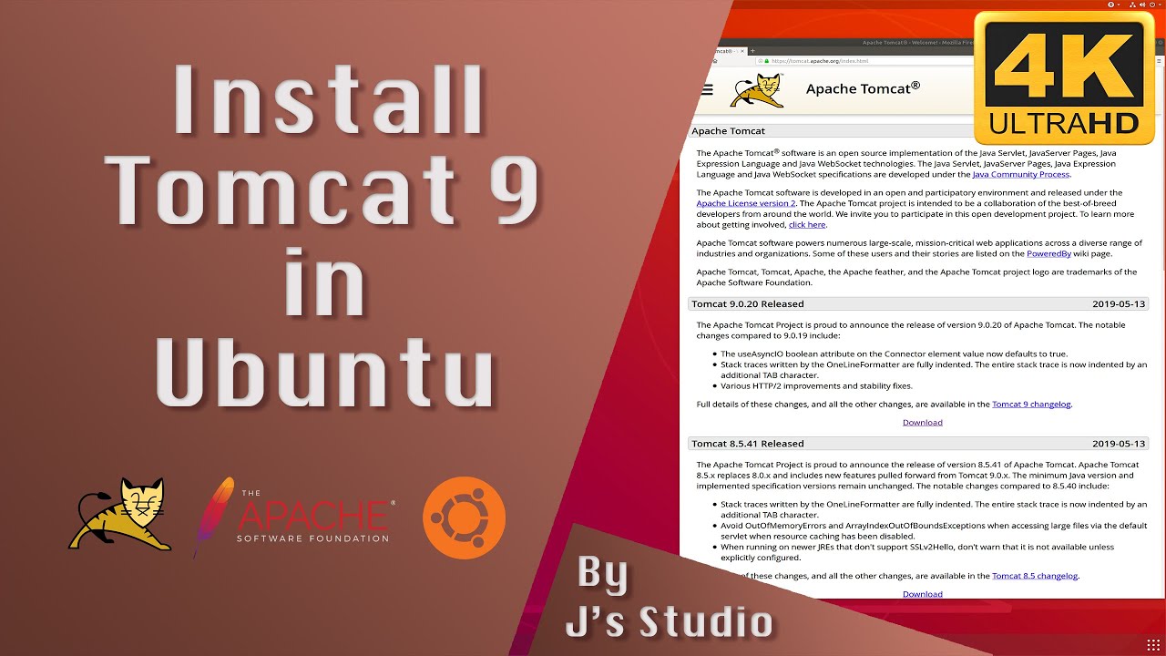4K | Install Tomcat 9 in Ubuntu server 18.04.2 | HTTPS, TLS1.3, HTTP2.0 ...