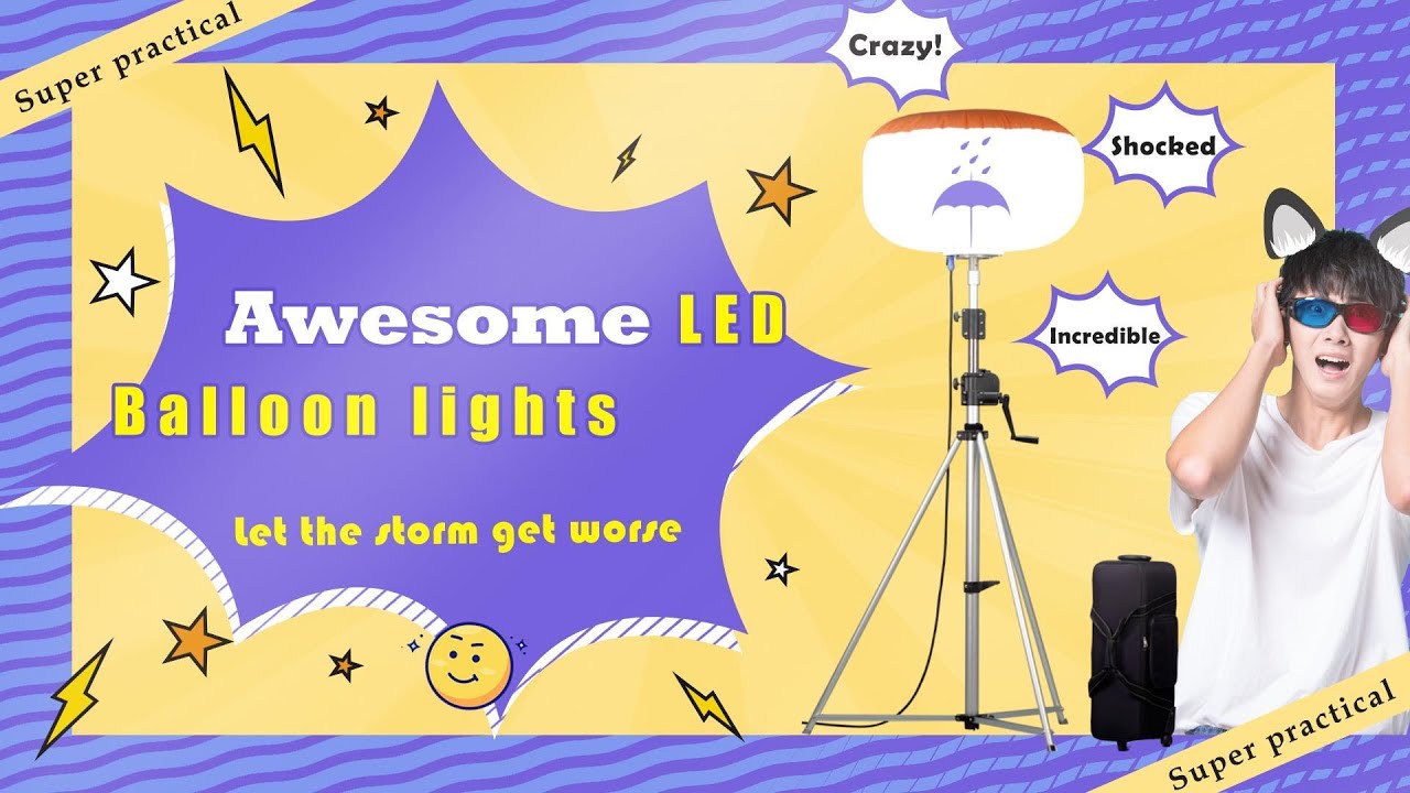 Incredibly lightweight balloon light tower installation and application ...
