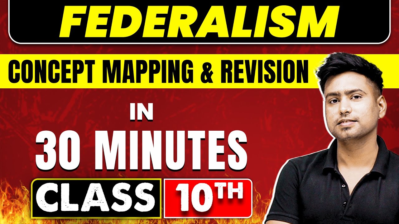 FEDERALISM in 30 Minutes | Civics Chapter 2 | Class 10th CBSE Board ...