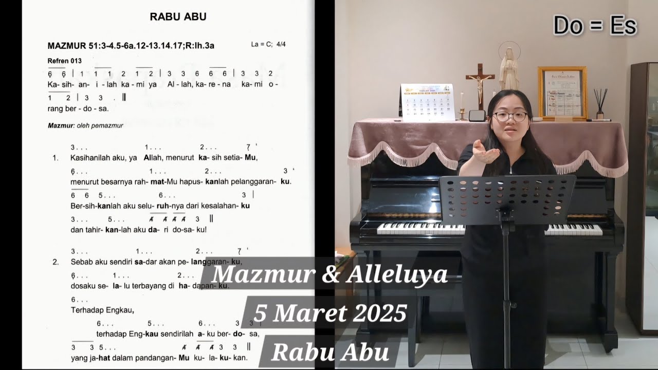 Mazmur 5 Maret 2025, Rabu Abu, Tahun C - YouTube
