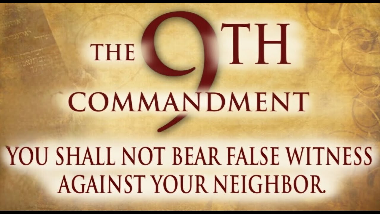 The Commandments of Yahuah: The 9th Commandment - "You shall NOT bare ...