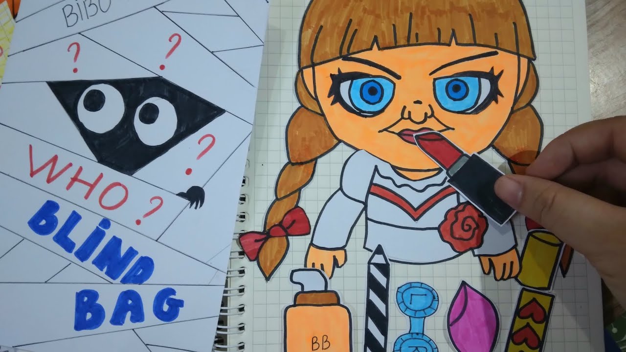 BLIND BAG MAKEUP HALLOWEEN / PAPER DIY - YouTube