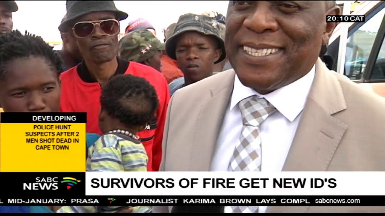 Alexandra shack fire victims receive identity documents - YouTube