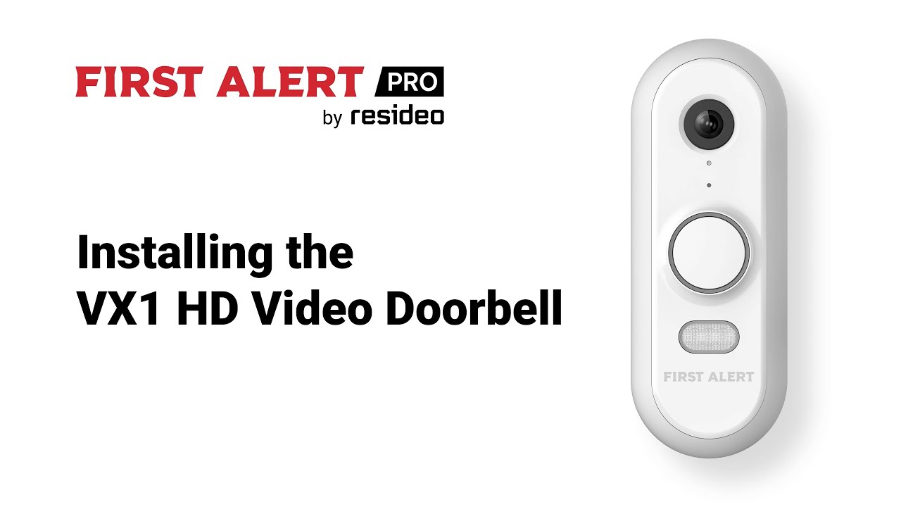 Installing the First Alert VX1 Video Doorbell - YouTube