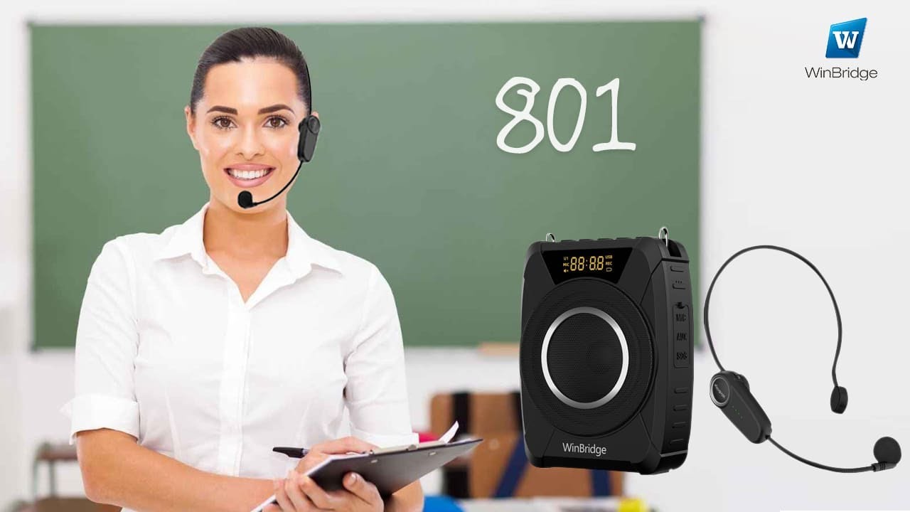 How to Pair Wireless Microphones with Speaker for WinBridge M801 - YouTube