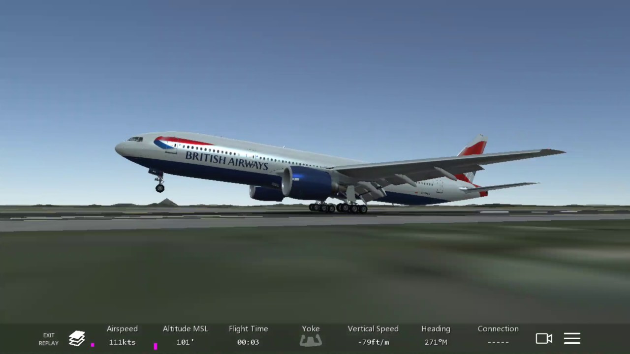 777 landing different camera veiws - YouTube