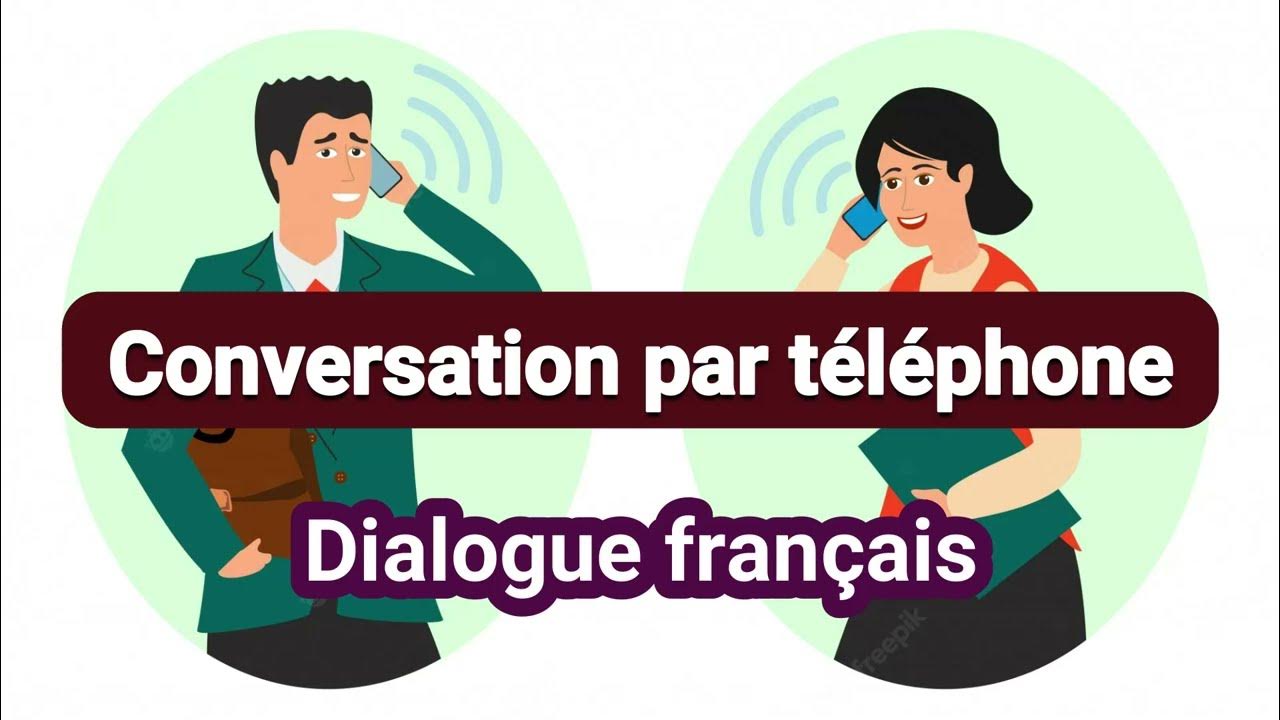 Conversation par téléphone - Dialogue français - YouTube