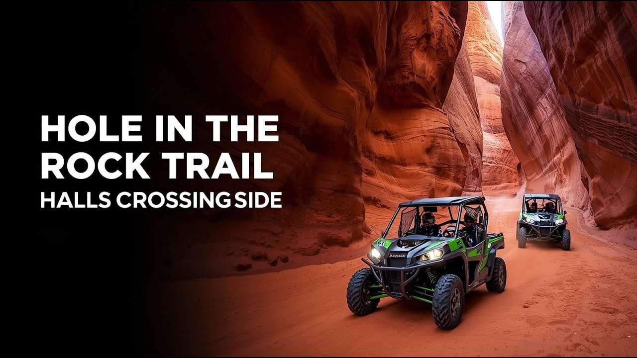 Hole in the rock trail, Halls Crossing side. - YouTube