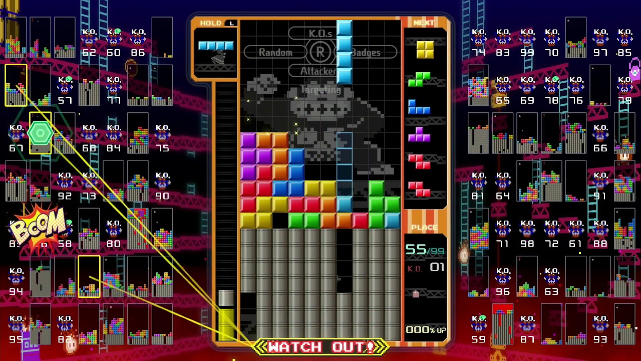 Tetris 99 - Tetris Maximus with 300 lines clear! - YouTube