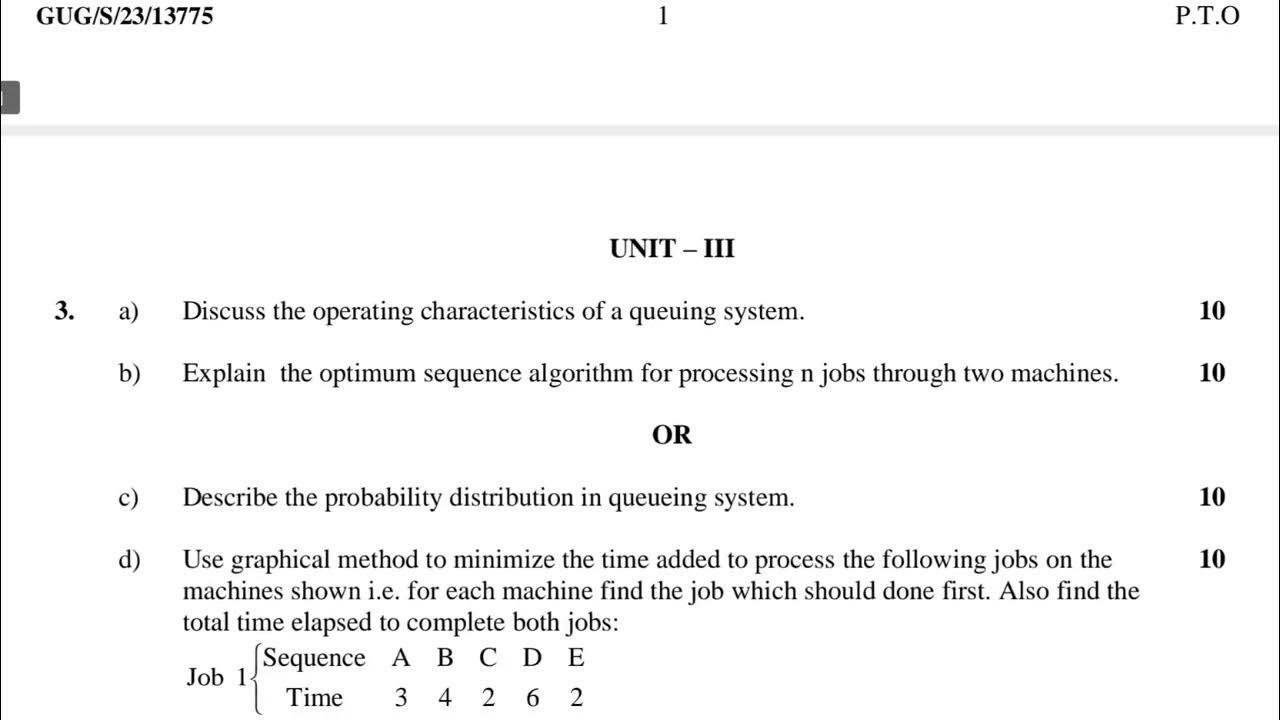 M.Sc 2 Mathematics Semester IV Operations Research II (New CBCS Pattern ...